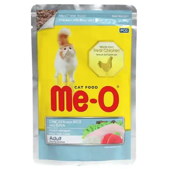 Meo Adult Chicken Rice & Tuna Cat Wet Food Pouch – Pet Planet